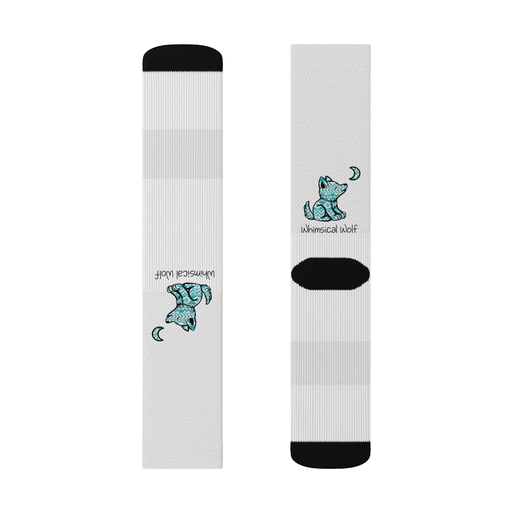 Sublimation Socks – Whimsical Wolf