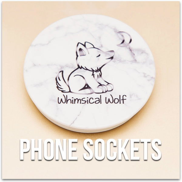 Whimsical Wolf "Live Free and be Happy"