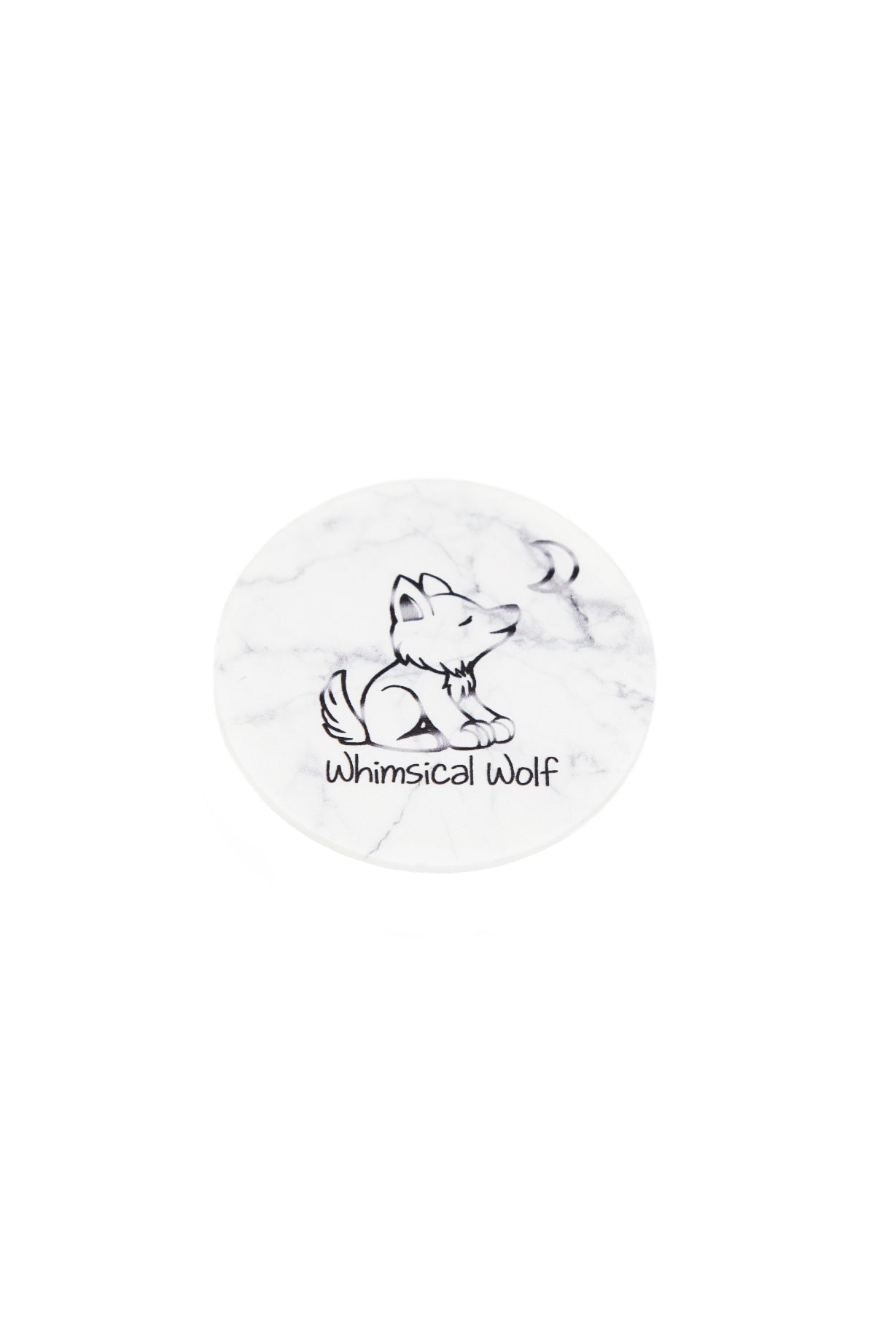 White Marble Phone Socket – Whimsical Wolf