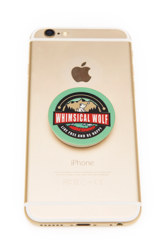 Vintage Whimsical Wolf Logo Phone Socket